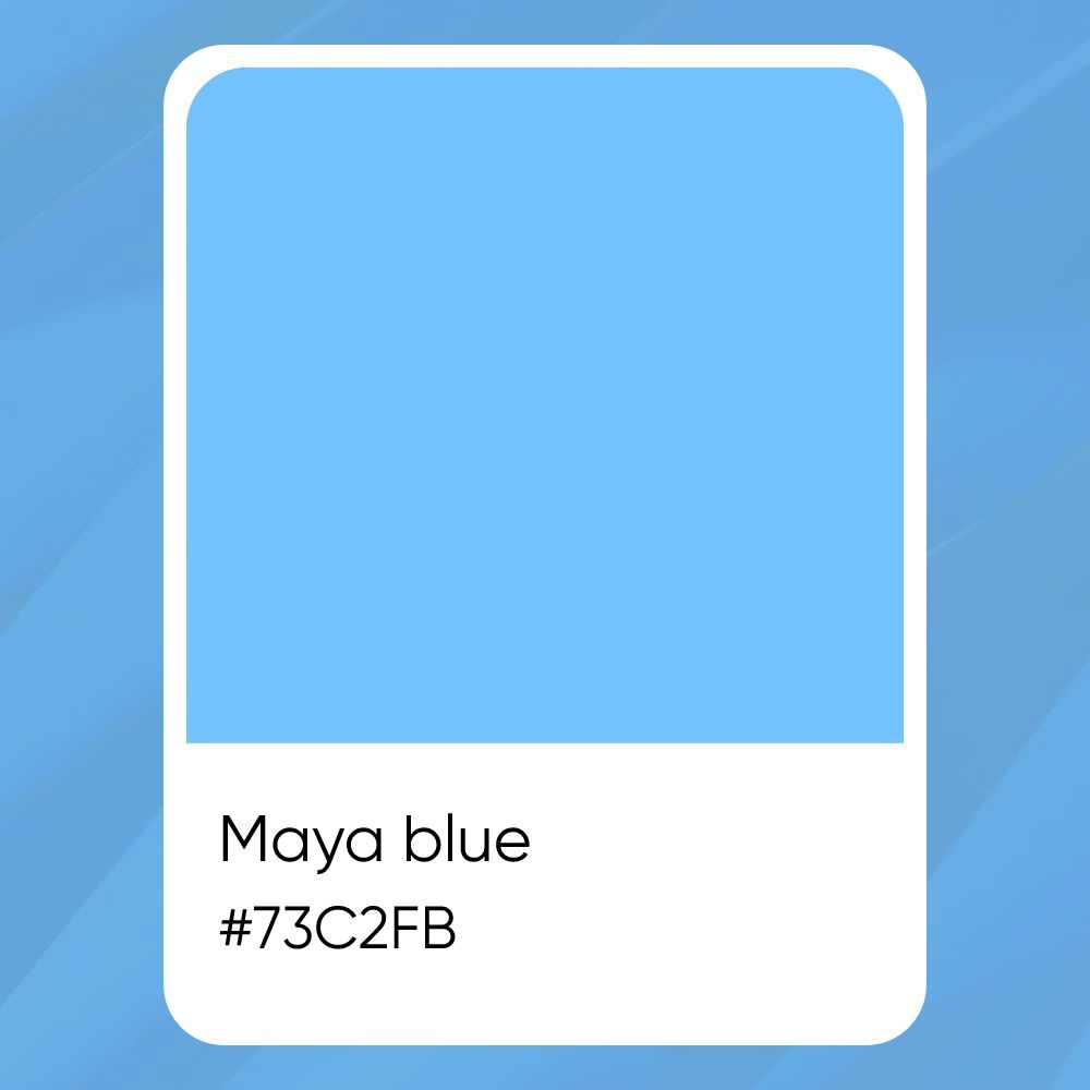 All about the Color Maya Blue - Meaning & Psychology