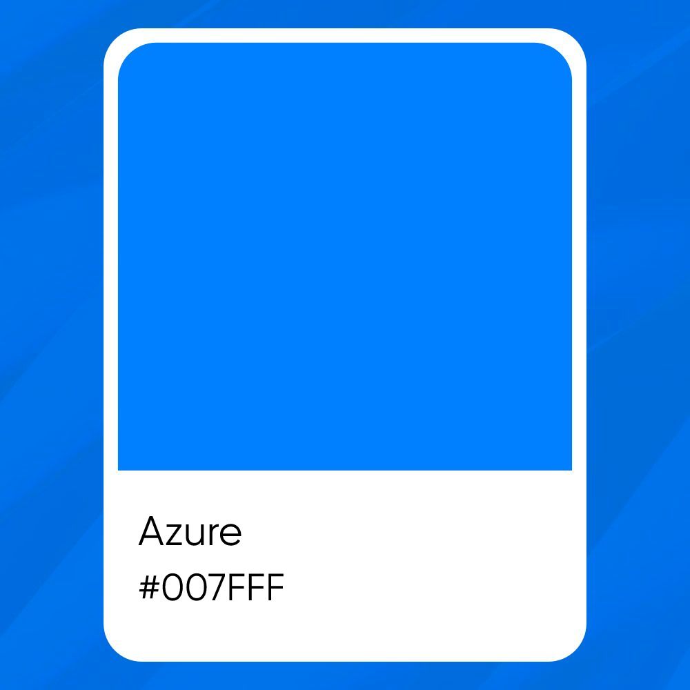 All about the Color Azure - Hex Code, Meaning & Psychology